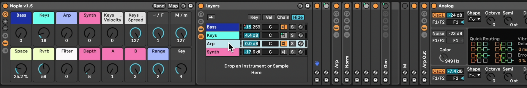 Nopia, un generador de acordes semimodular en formato hardware | Hispasonic